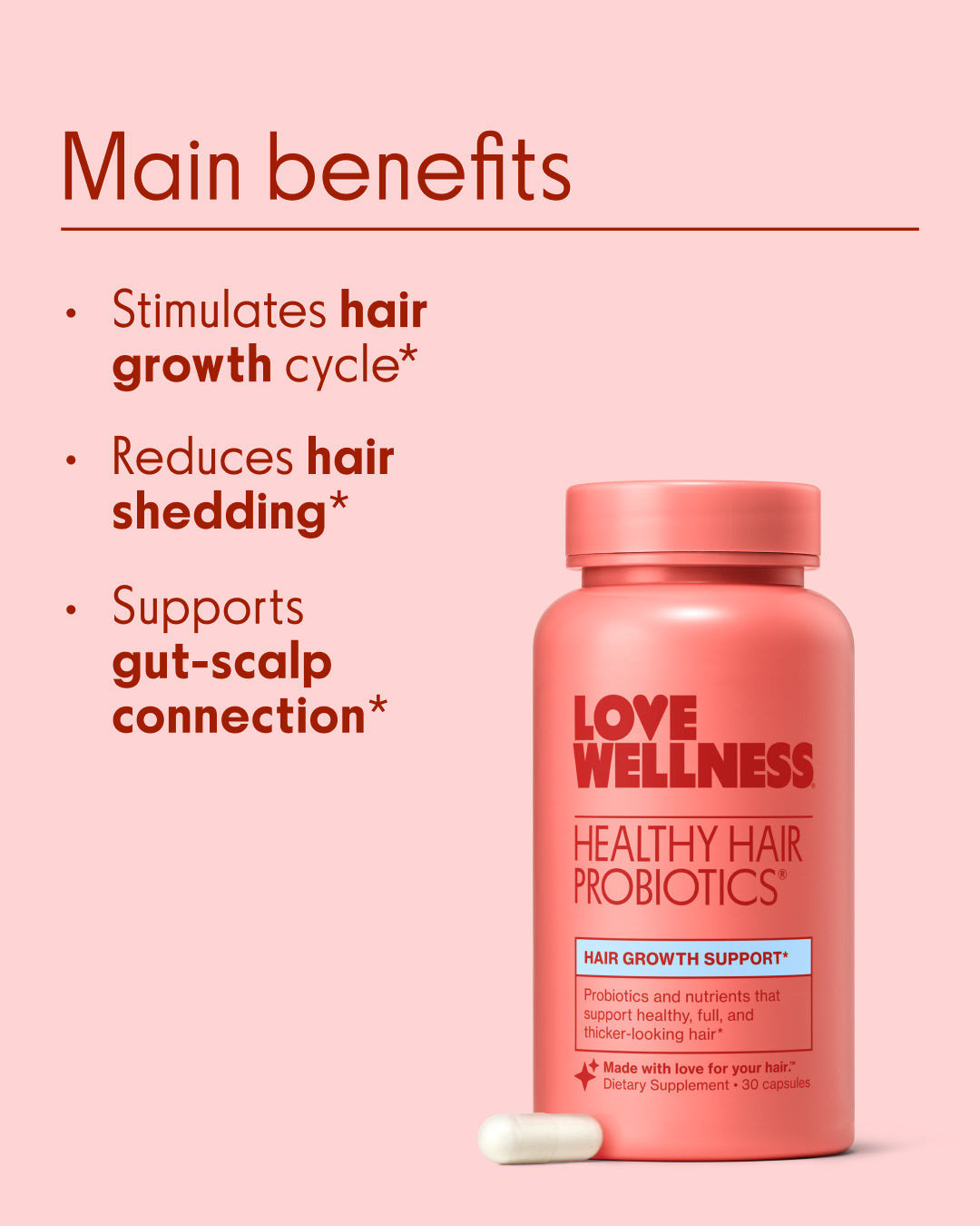 Healthy Hair Probiotics™- Probiotics for Hair Growth – Love Wellness