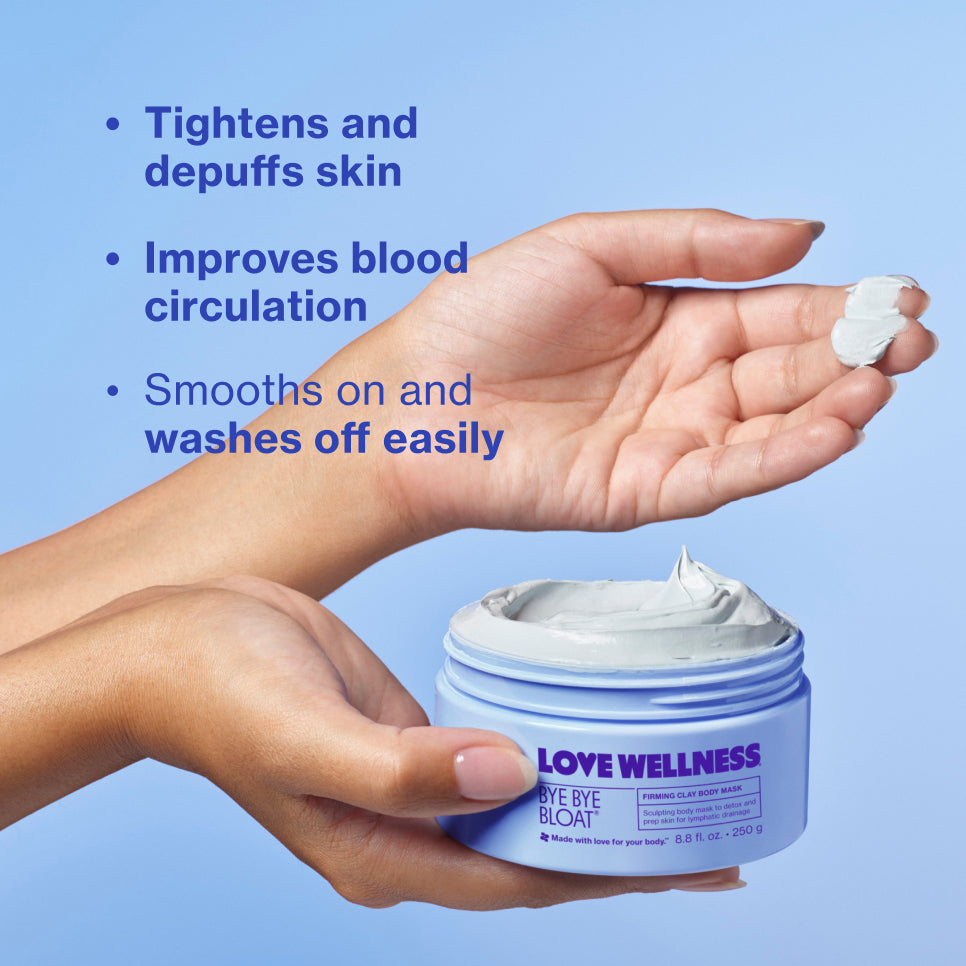 Shop Bye Bye Bloat Mask | Firming Clay Body Mask – Love Wellness