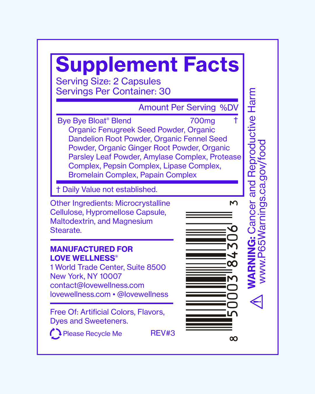 Bye Bye Bloat® - Bloating Relief Pills | Love Wellness