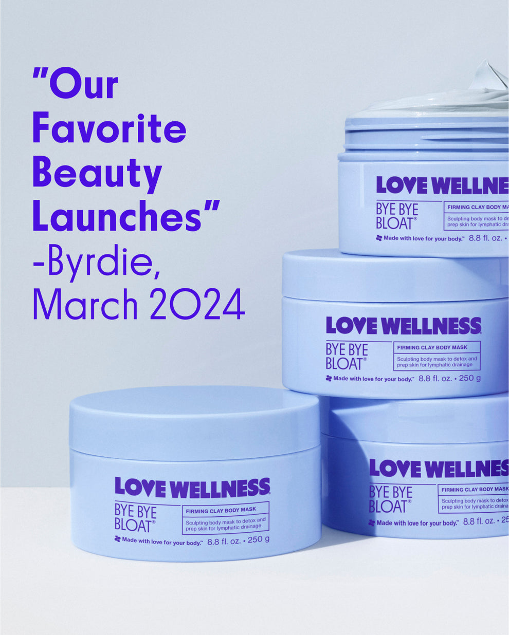 Bye Bye Bloat® Firming Clay Body Mask – Love Wellness