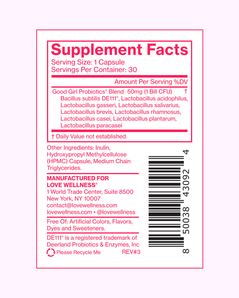 Good Girl Probiotics - Probiotics For Vaginal Health – Love Wellness