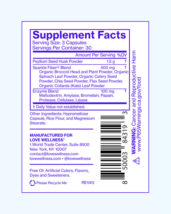 Sparkle Fiber® - Fiber Supplement | Love Wellness