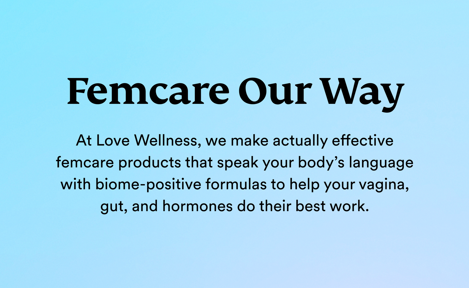 Love Wellness | Women's Wellness And Personal Care Products